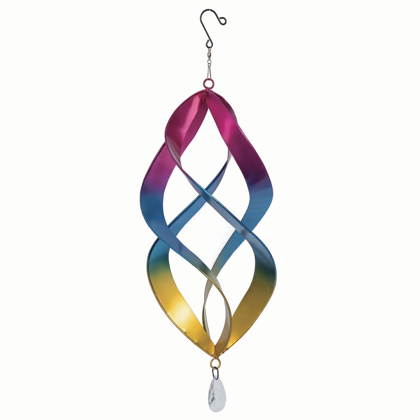 Transpac Metal 21 in. Multicolor Summer Mesmerizing Rainbow Wind Chime ...