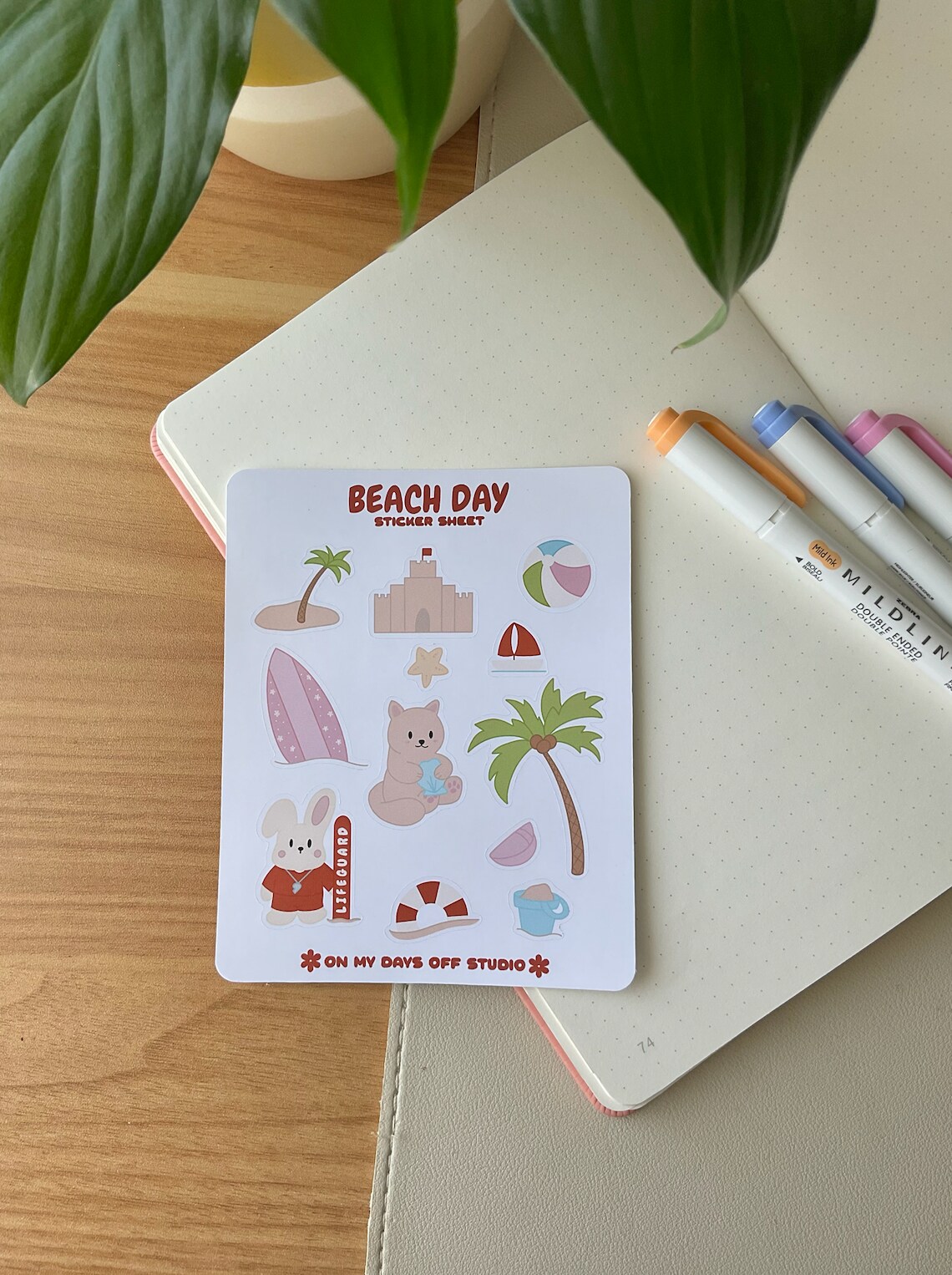 Beach Day Sticker Sheet | MakerPlace by Michaels