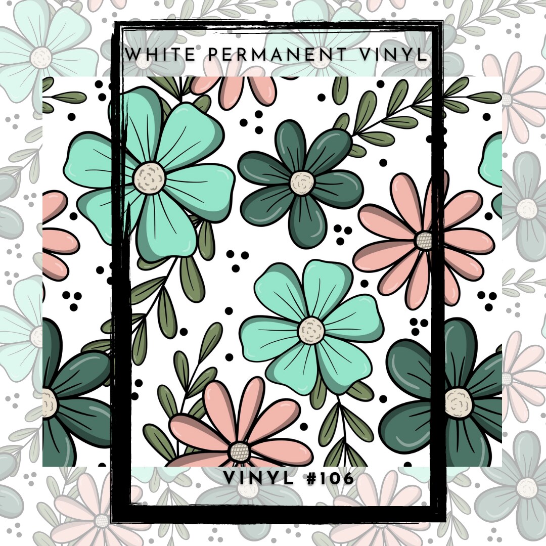 #106 Limited Edition Fancy Floral12x12 Pattern Vinyl | Michaels