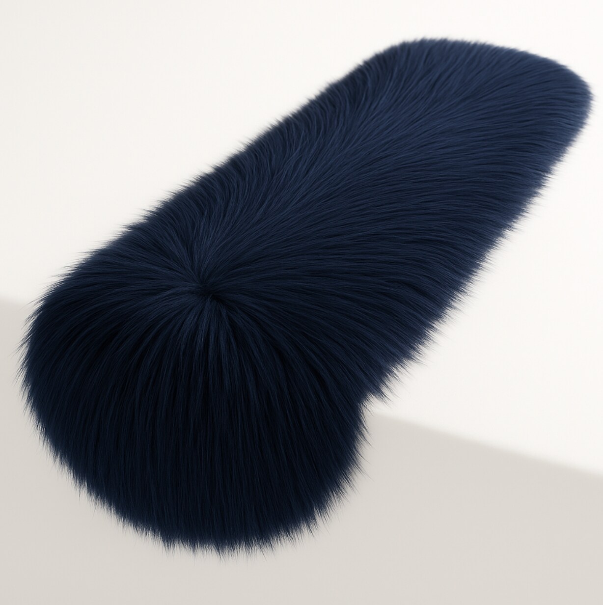 FabricLA Faux Fur Table Runner – Fluffy Snow Christmas Table Runner ...