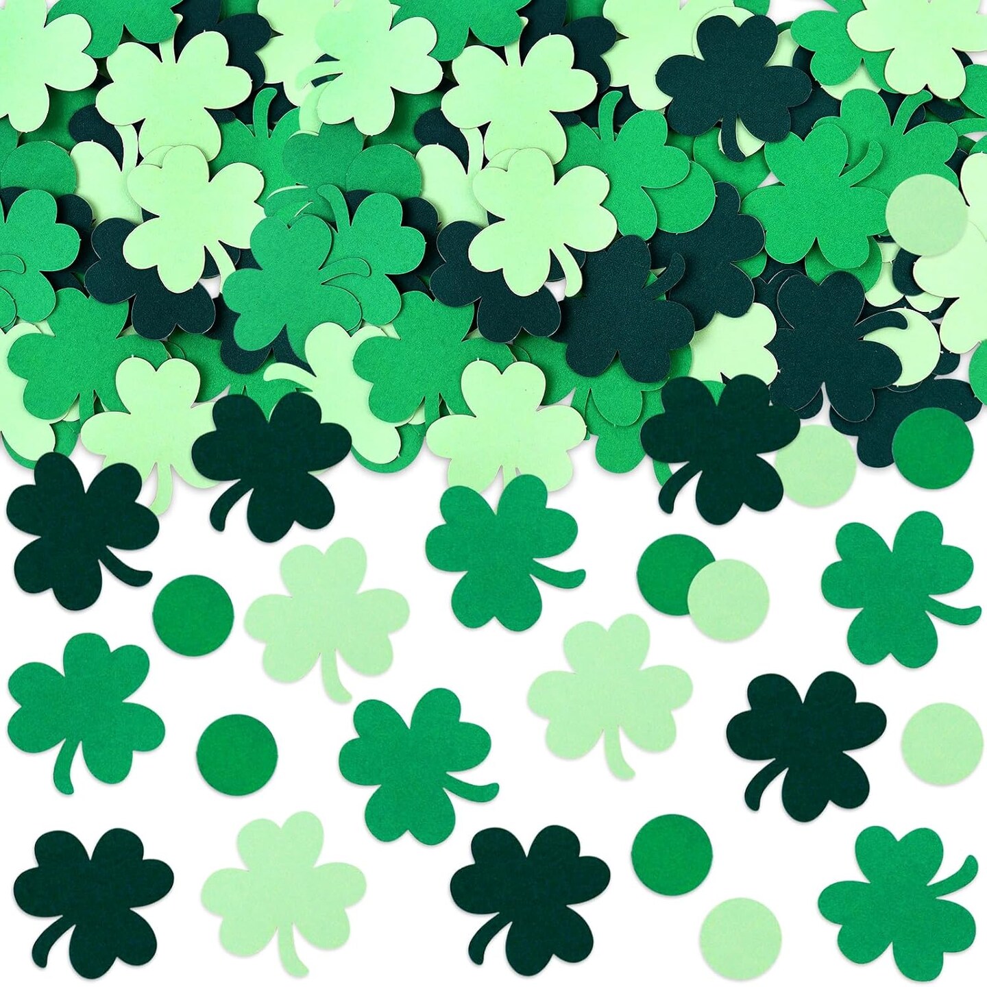 100PCS St Patricks Day Confetti Clover Lucky Confetti St Patricks Day Party Decorations St ...