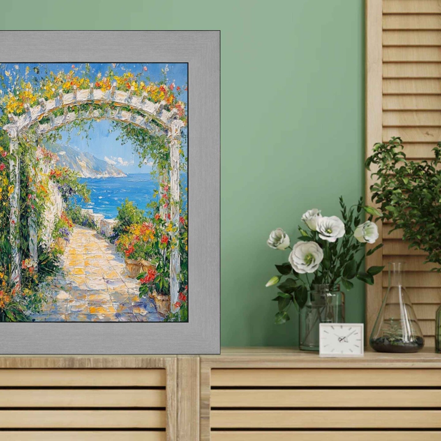 Stain Steel Flat With Black Lip Picture Frame 40x50 frame | Michaels