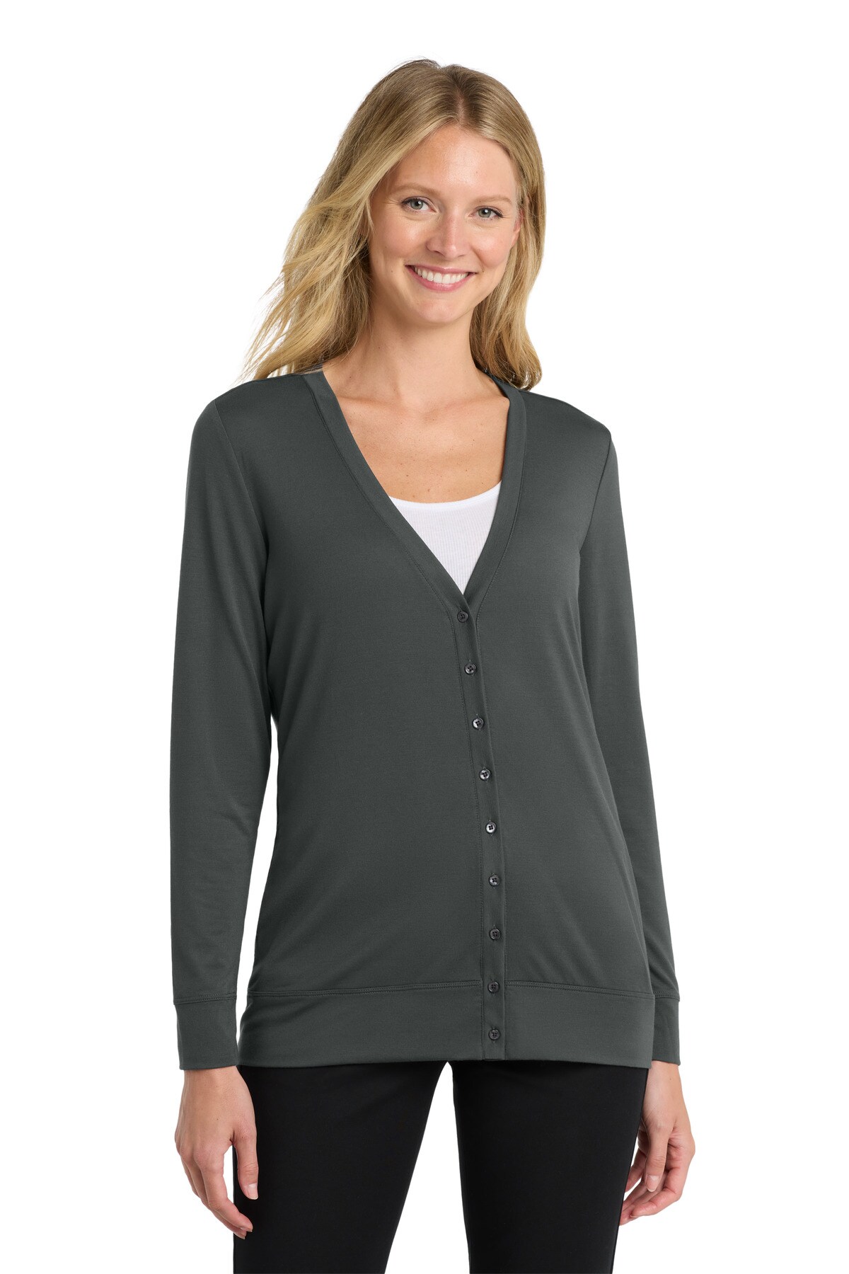 Port Authority® Women's Concept Cardigan Soft Button Front Layer for ...