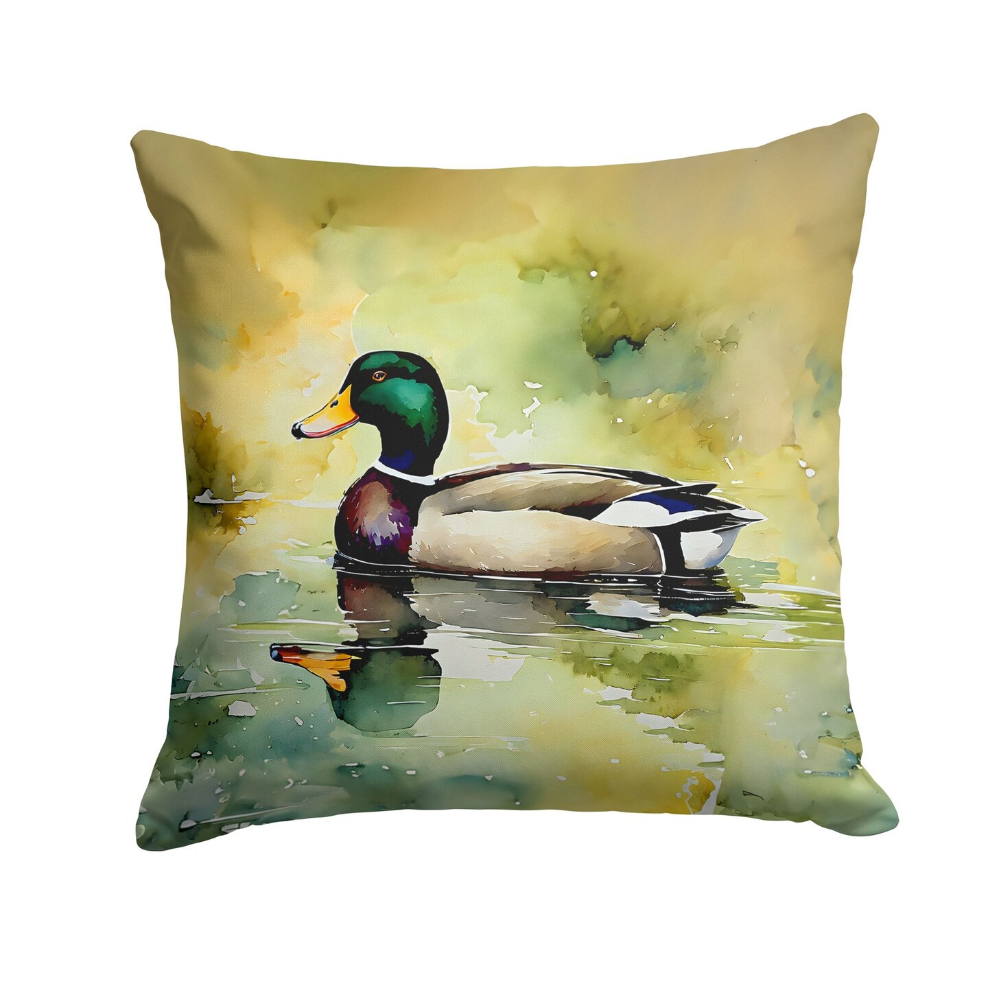 Edge Collections - 18" x 18" - Multicolor - Mallard Decorative Throw ...