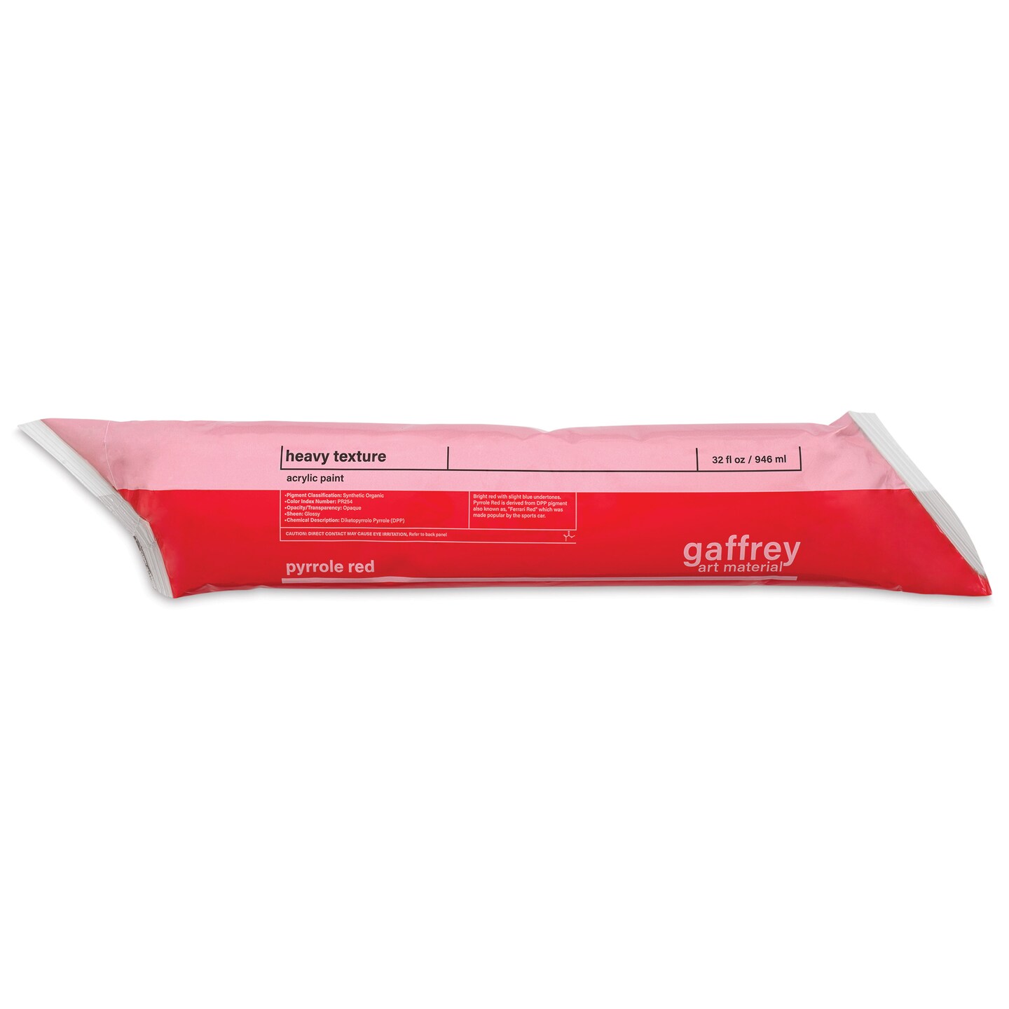Gaffrey Heavy Body Texture Acrylic Paint - Pyrrole Red, 32 oz | Michaels