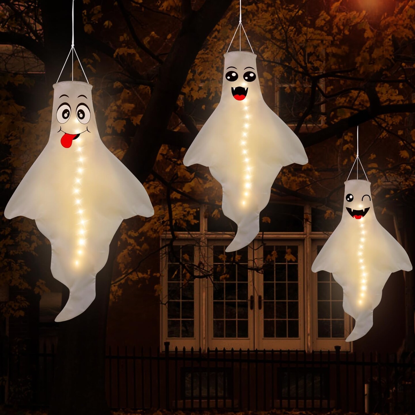 3PCS Halloween Decorations Outdoor - Cute Windsock | Michaels