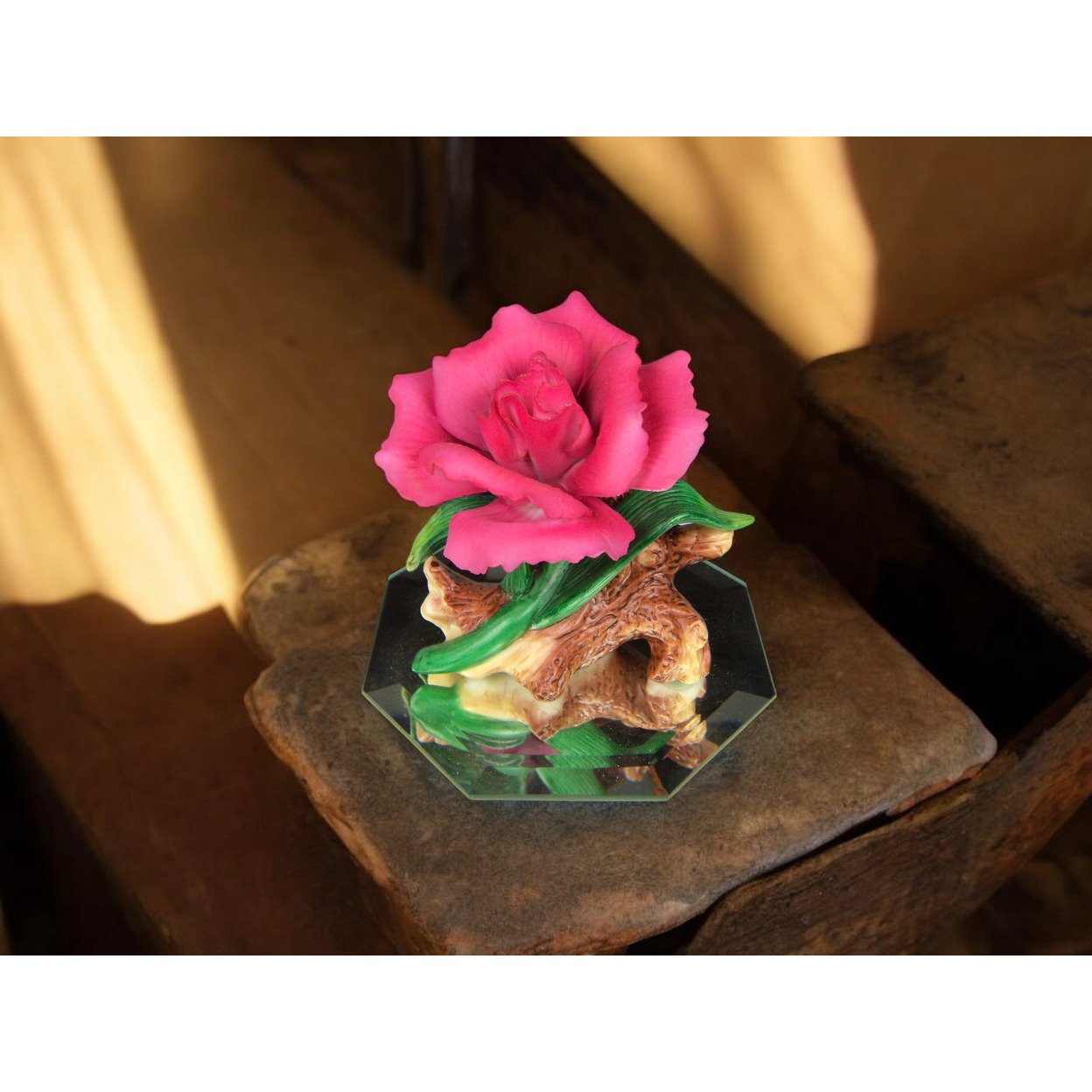 Ceramic Carnation Flower Figurine 3" Glass BaseMom | Michaels