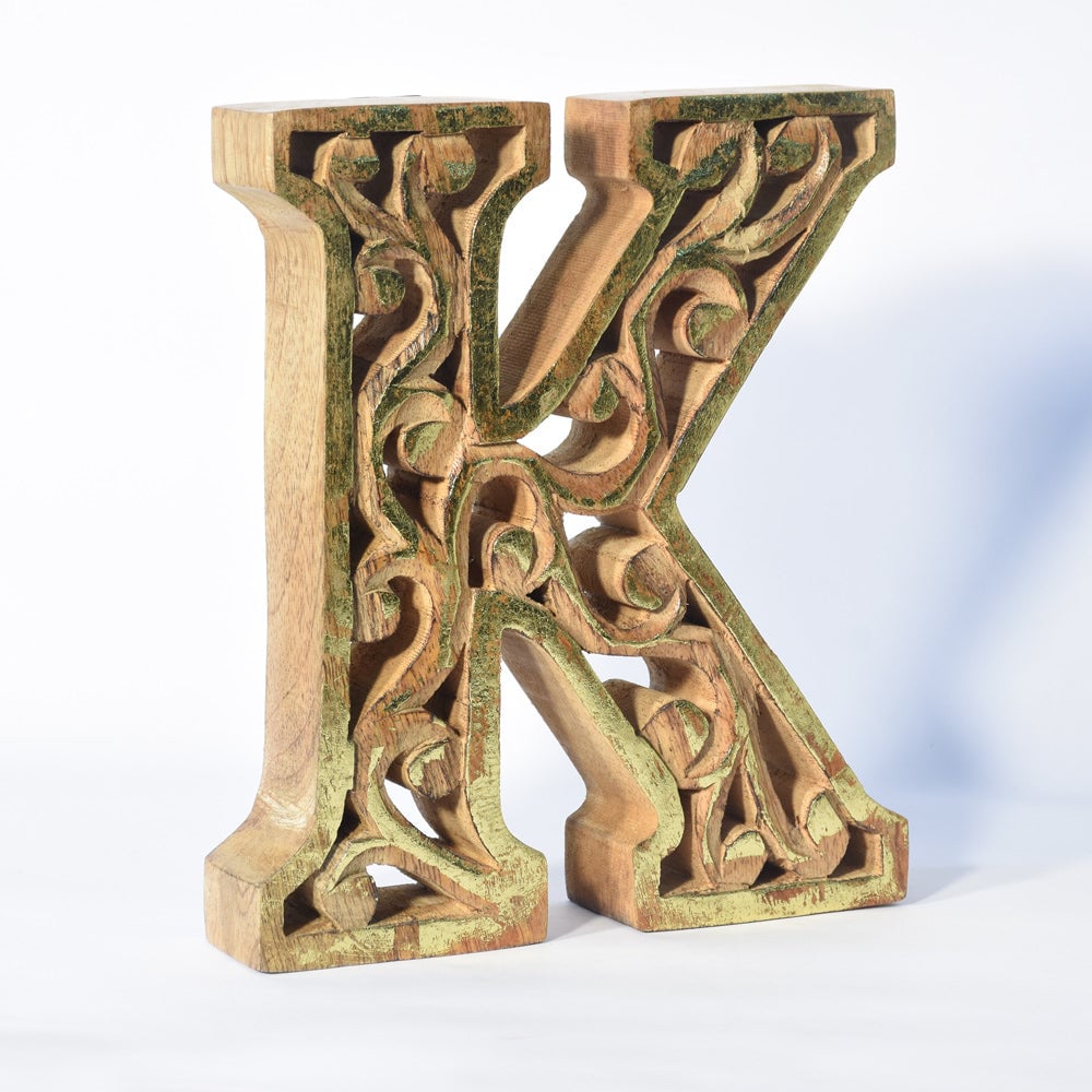 Handmade Eco-Friendly Gold Wooden Alphabet Letters For Wall Mount Decor Bbh Homes | Michaels
