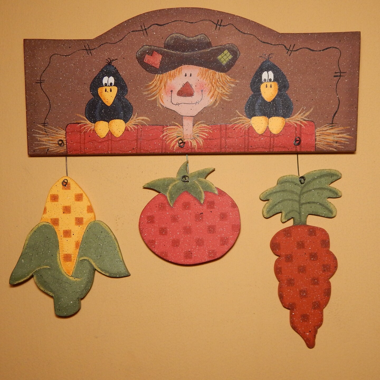 Wood Fall Decoration, Fall Scarecrow Decoration, Scarecrow Sign, Fall ...