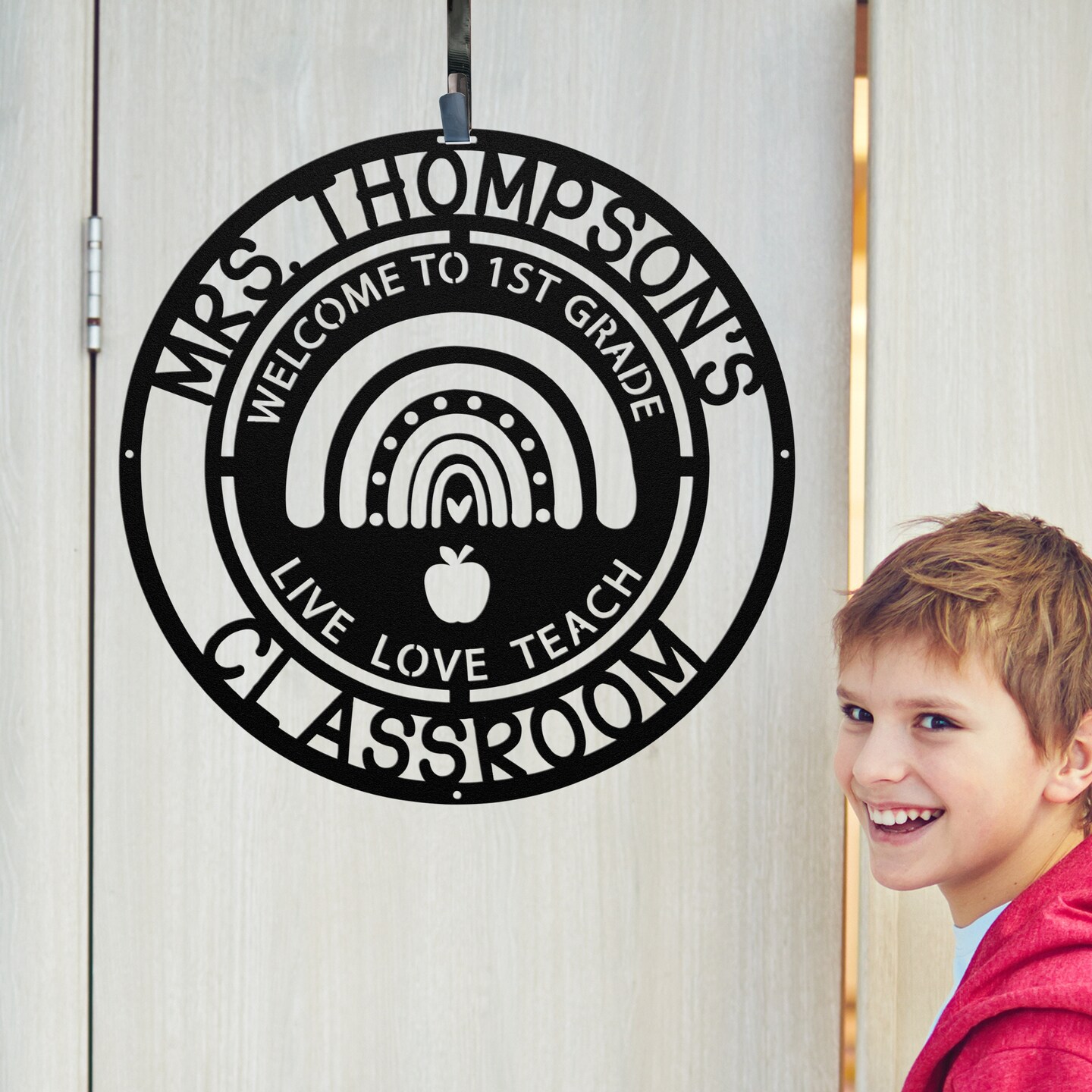 Personalized Teacher Classroom Door Sign - Door Sign for Teacher ...