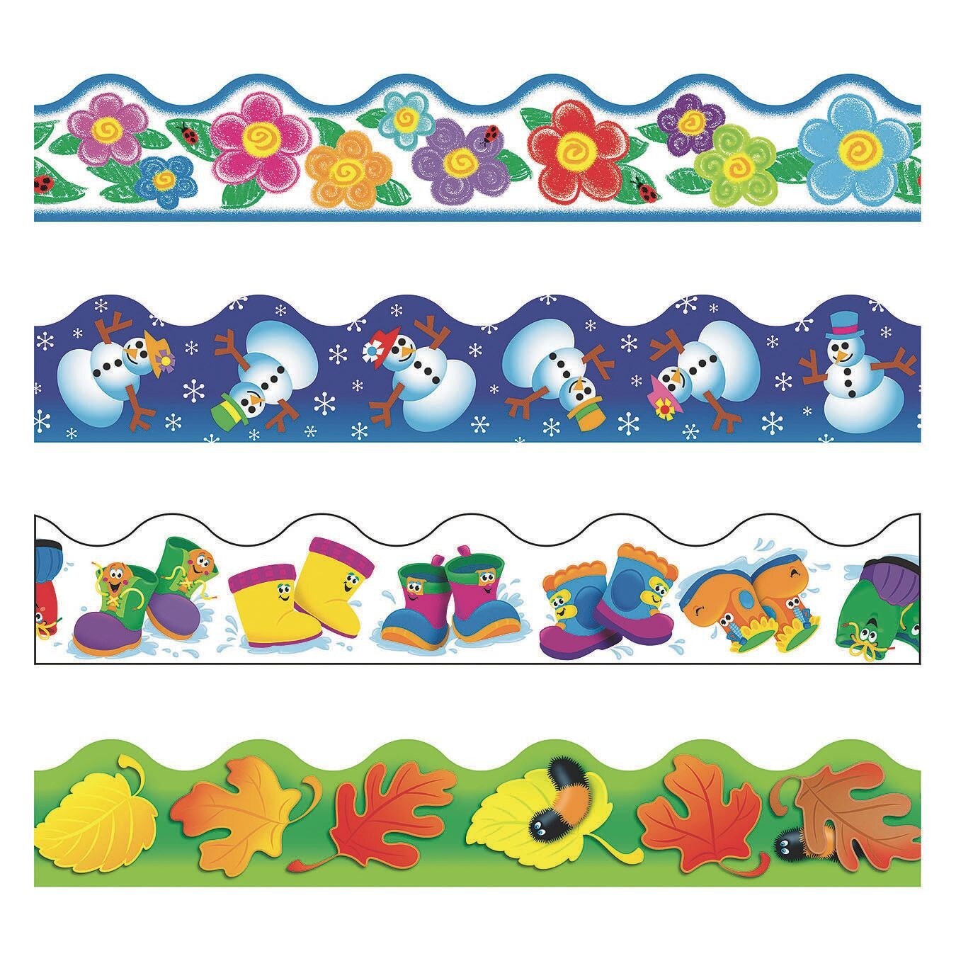 Four Seasons Bulletin Board Border Variety Pack | Michaels
