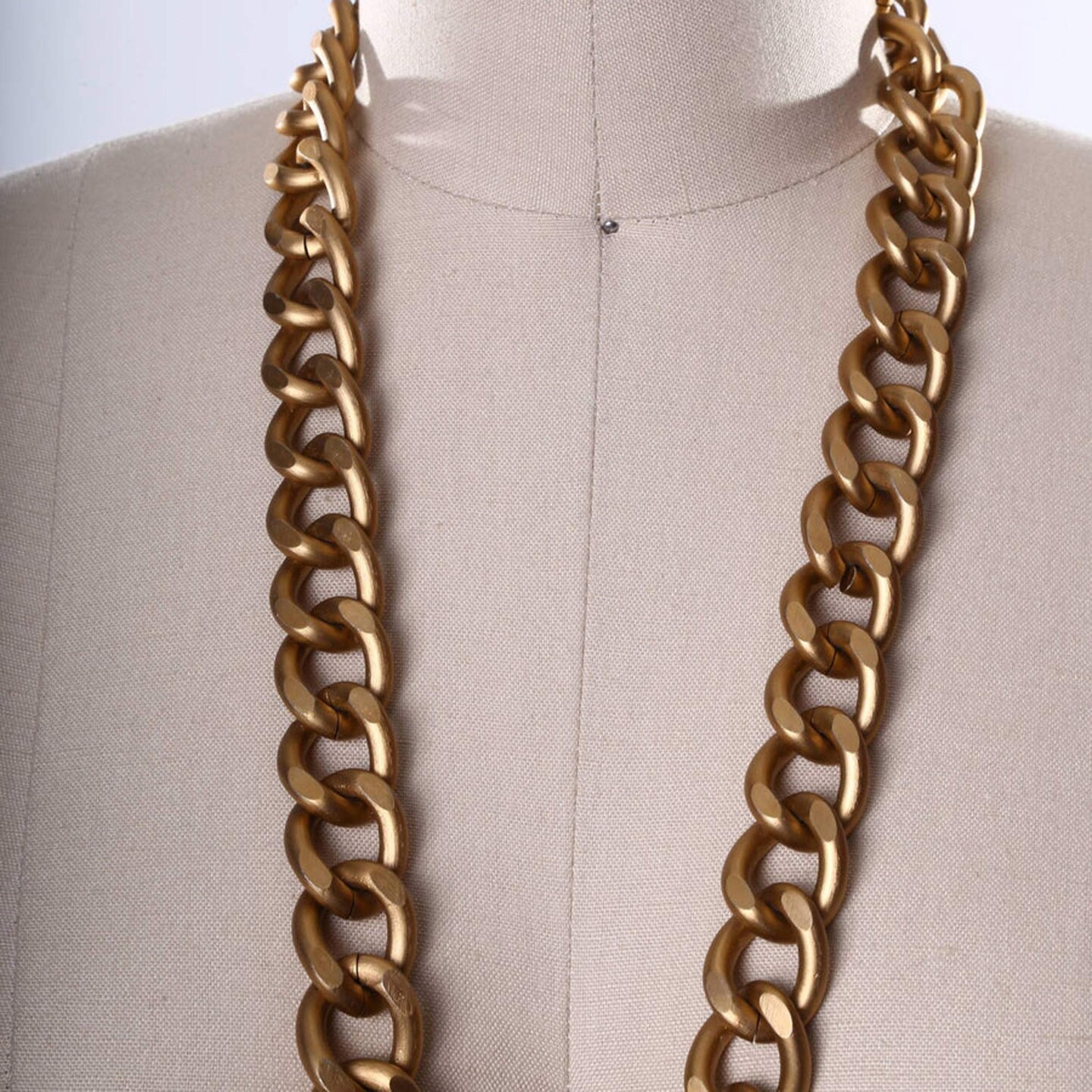 1 Yard 20mm Brass Vogue Shiny Finish Chunky Lightweight Chain Trim for ...