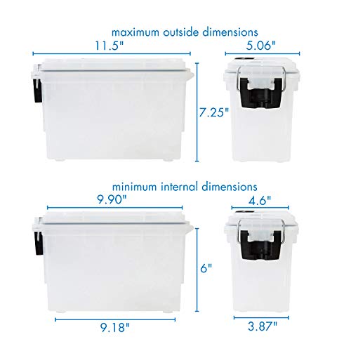 Stackable Craft Storage Box with Handle, Locking Art Supply , Plastic ...