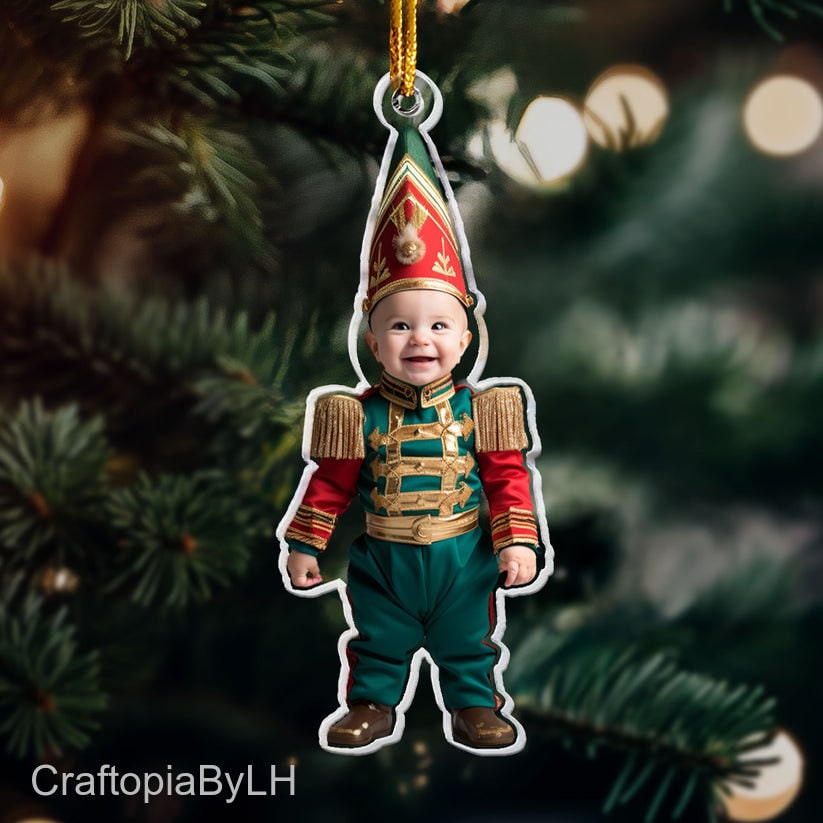 Little Nutcracker Baby, Nutcracker Baby Photo Ornament, Christmas Gift ...