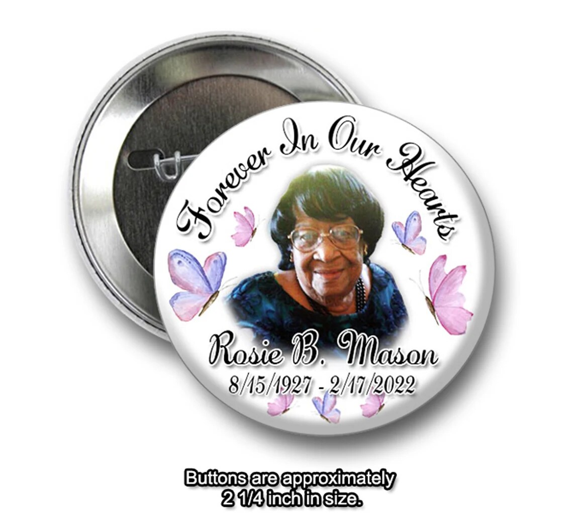 In loving Memory of Rest In Peace 2 inch Pin back Buttons item012 ...