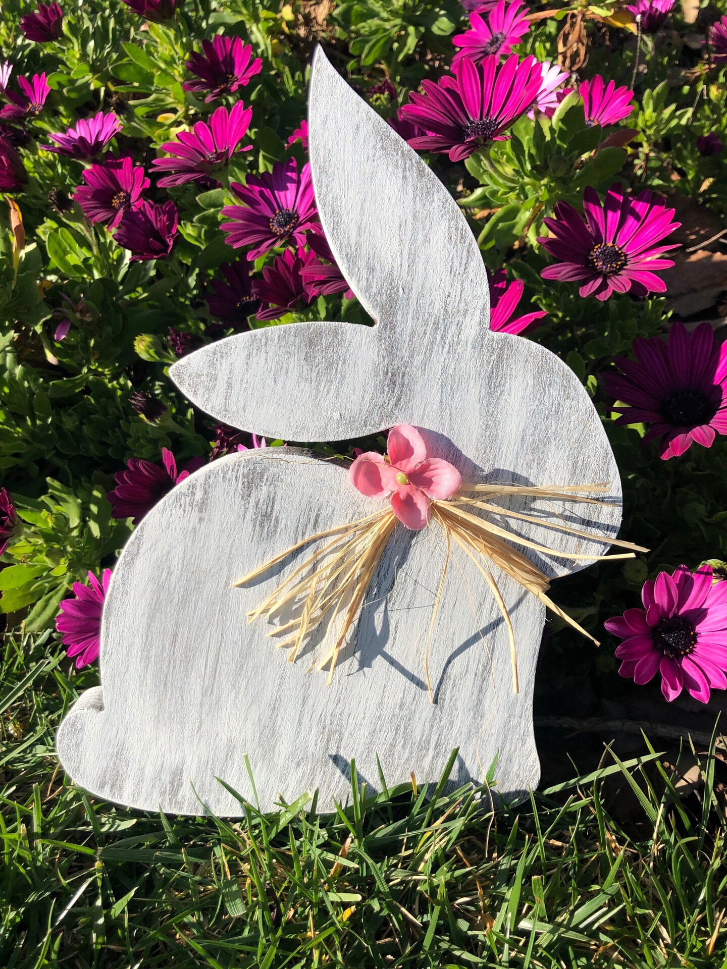 Rustic Wooden Bunny, Farmhouse Easter Bunny, Easter Decor, Farmhouse ...