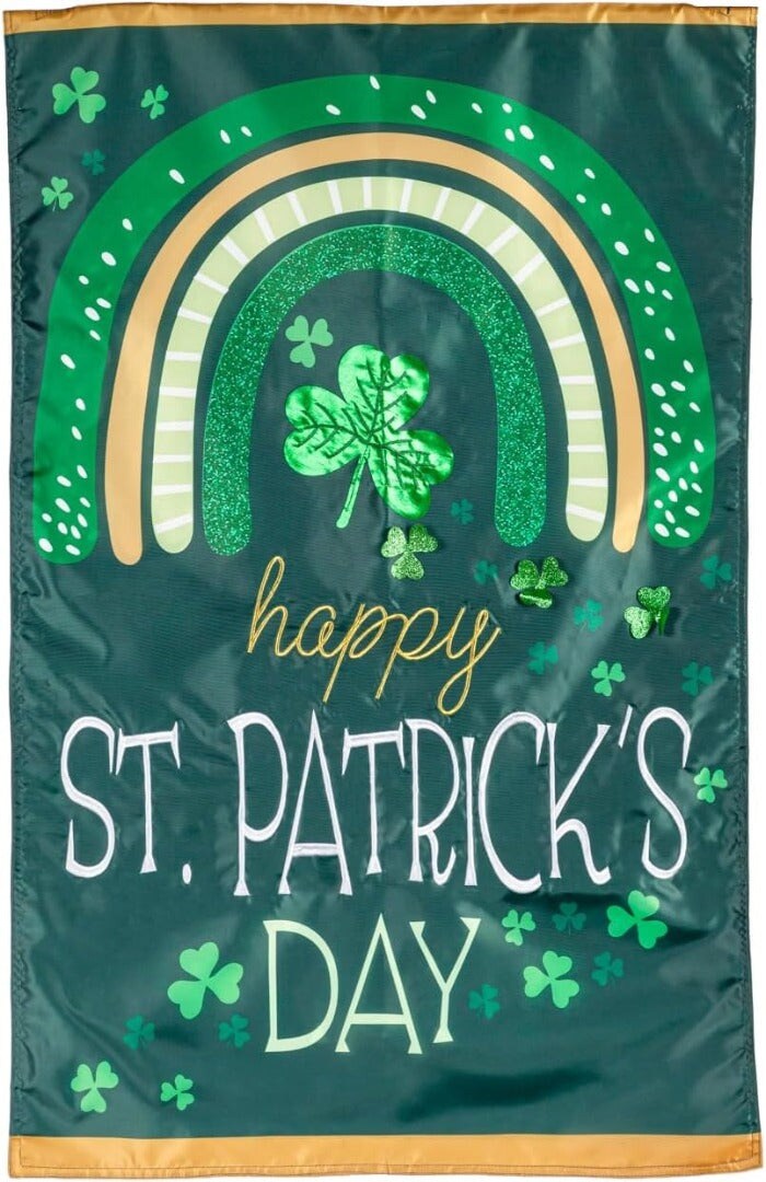 Rainbow and Shamrocks Banner 2 Sided | Michaels