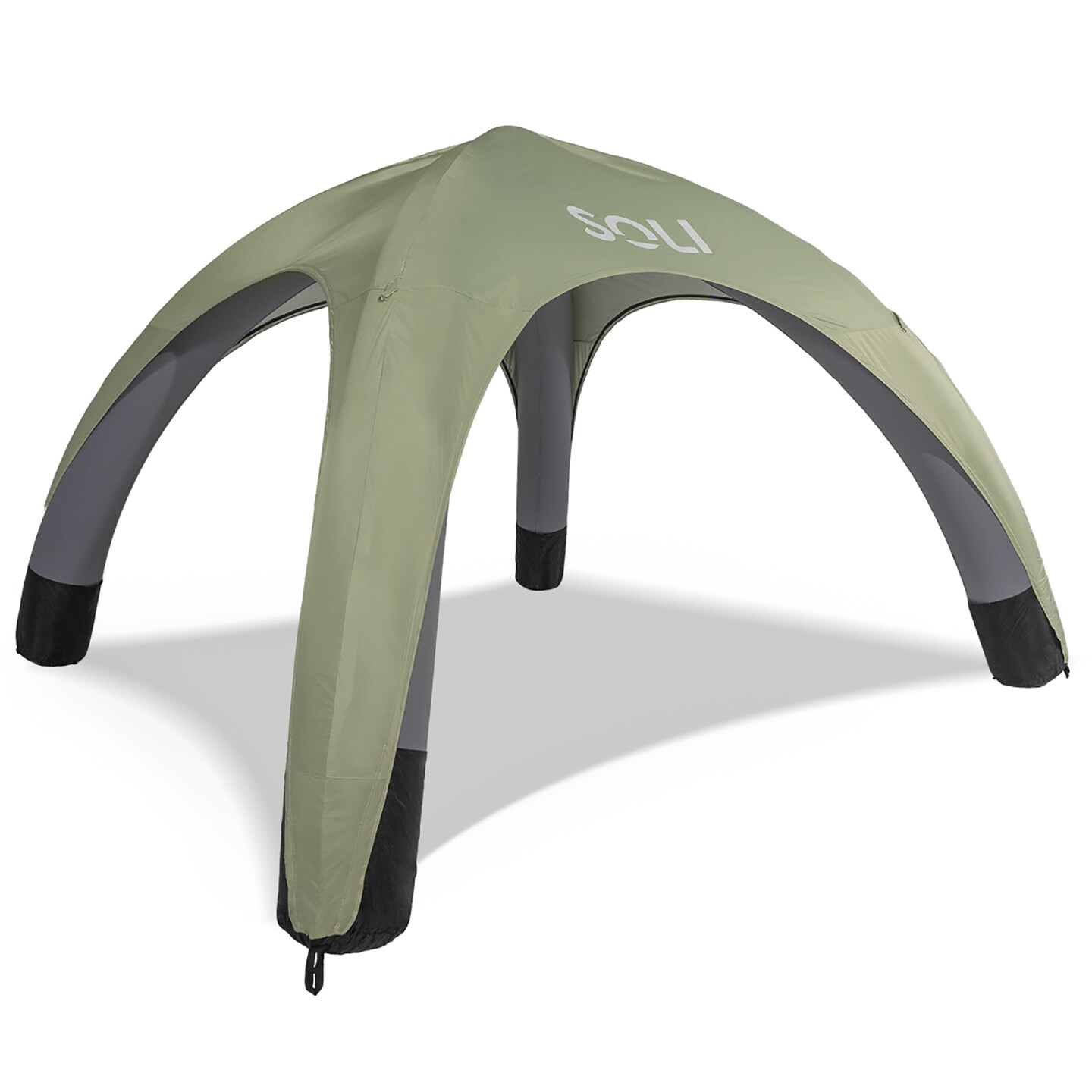 SOLI: Air Canopy 10' - Sage Green - Outdoor & Beach Self-Inflating Sun ...