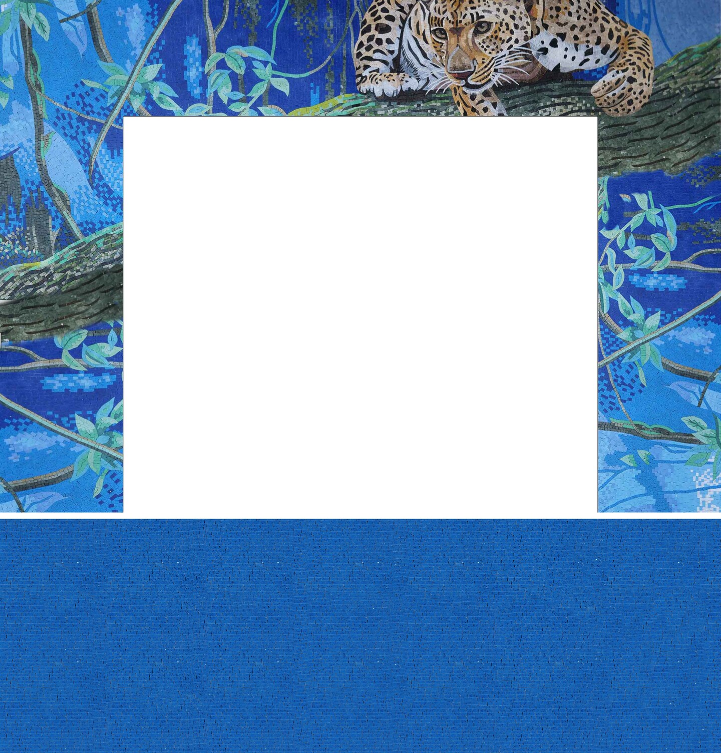 Perched Leopard - Fireplace Mosaic Border | MakerPlace by Michaels