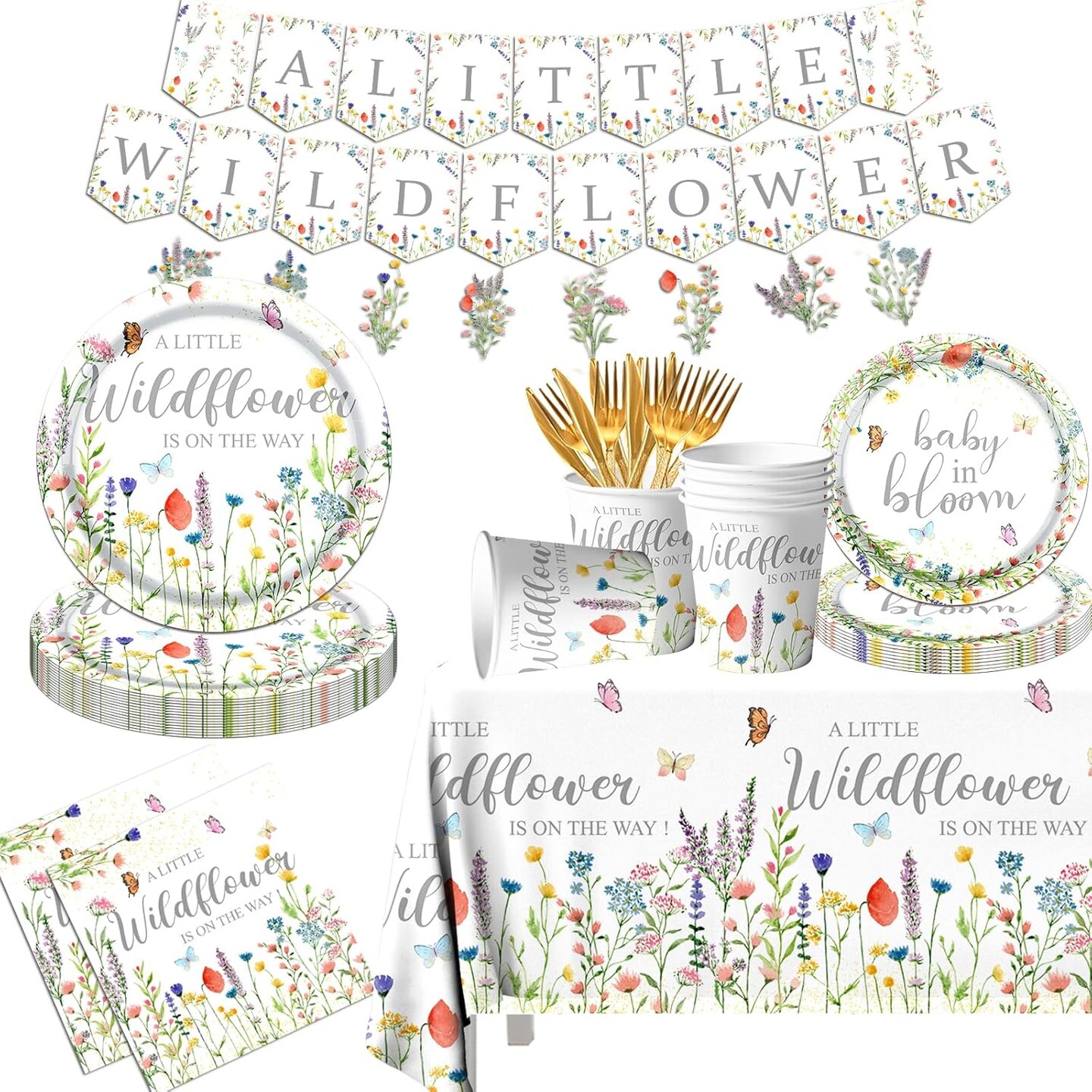 Wildflower Baby Shower Decorations - 142pcs | Michaels