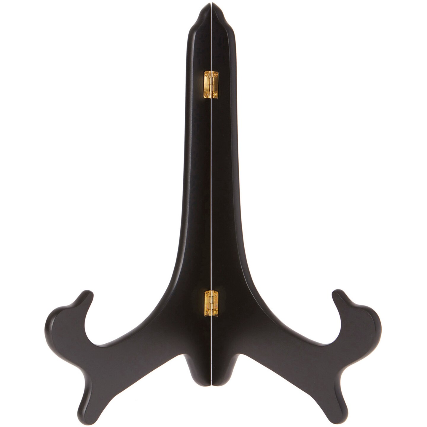 Bard's Hinged Black MDF Wood Plate Stand, 14" H x 11" W x 8" D (For 13 ...