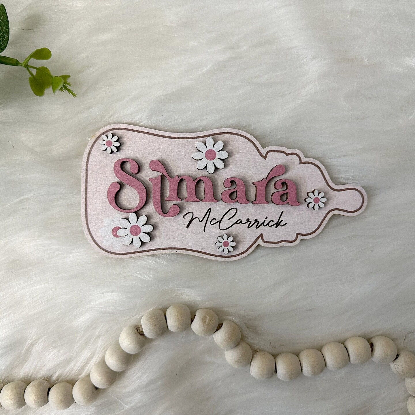 Personalized Baby Birth Stats Board, Baby Bottle Name Sign, Baby Name ...