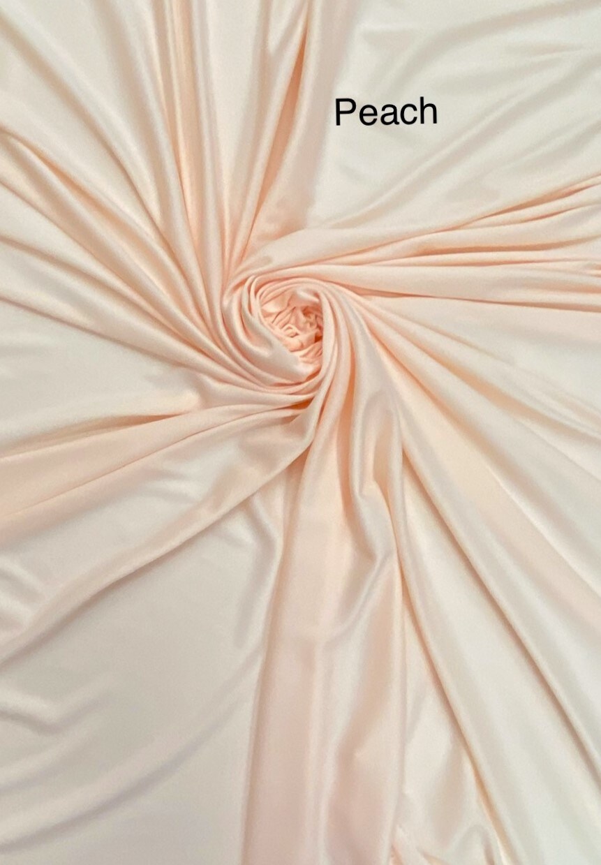 1 Yard Peach Matte Stretch Lining Fabric For Dresses Undergarments ...