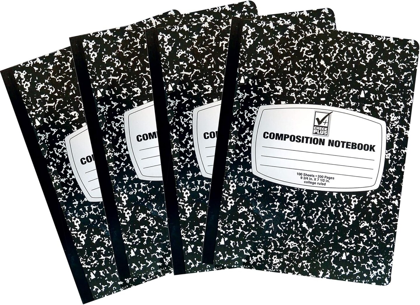 4E's Novelty Composition Notebooks 4 Pack for Notetaking, Office ...
