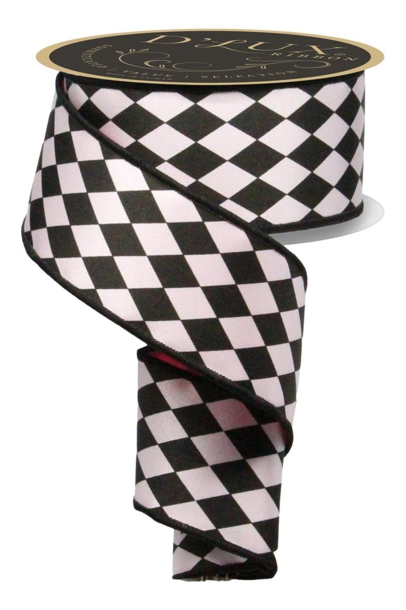 2.5" Harlequin Fused Back Ribbon: Hot Pink (10 Yards) | Michaels