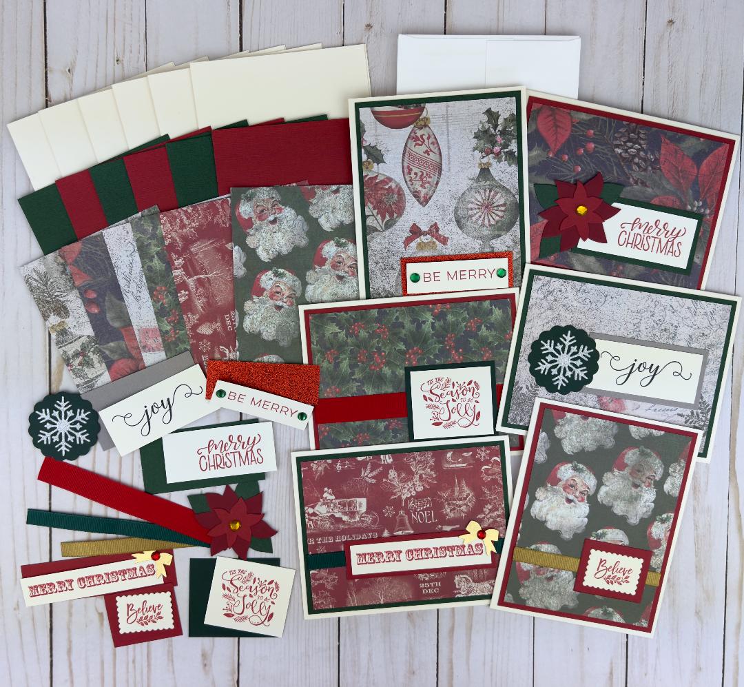 Christmas Card Kit, Christmas Craft Kit for Women, Holiday Craft Kit ...