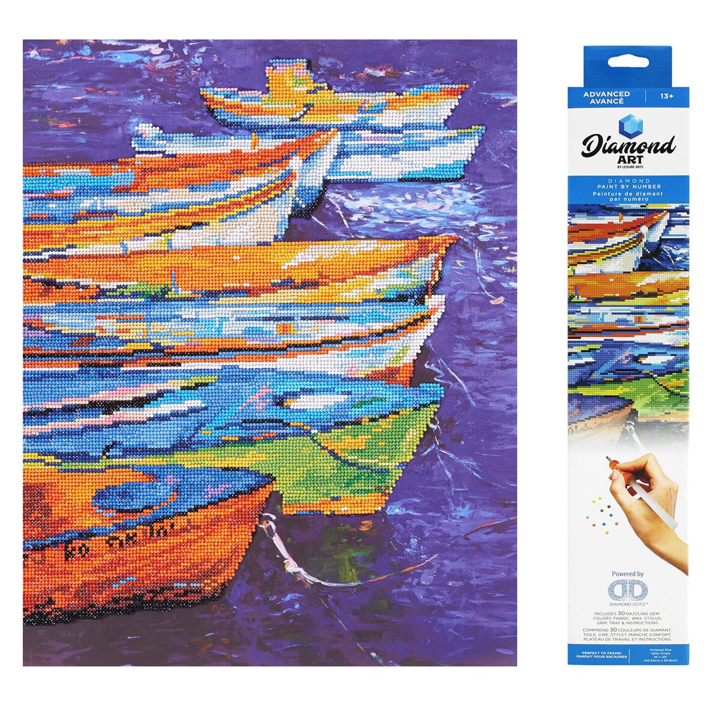 Diamond Art By Leisure Arts Diamond Painting Kits For Adults 16"X20 ...