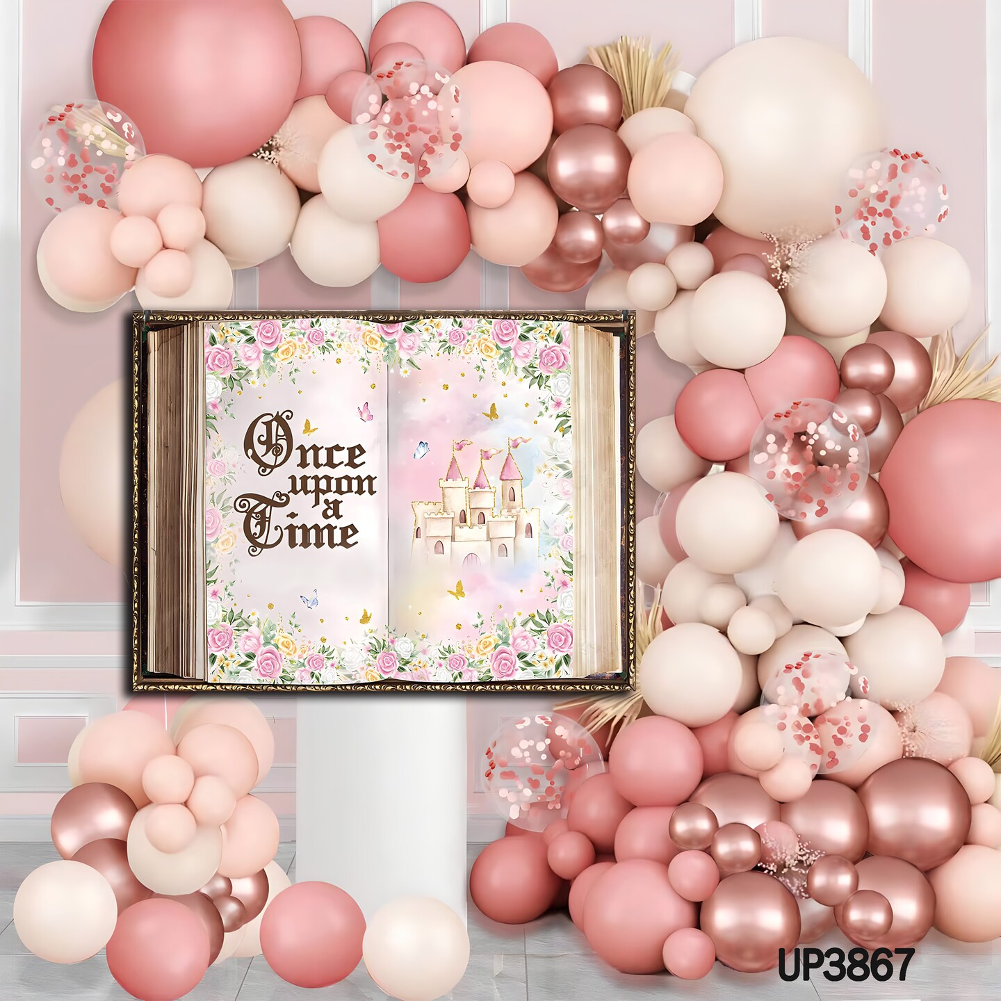 UP3867 Book princess coroplast cutouts signs props standees party decor ...