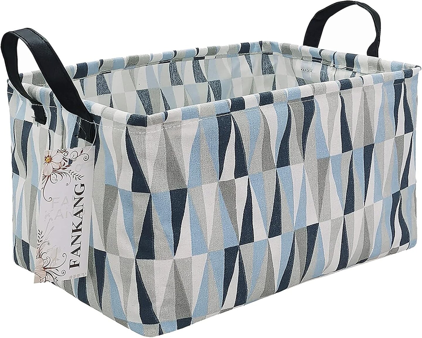 Nursery Hamper Canvas Laundry Basket Foldable with Waterproof PE ...
