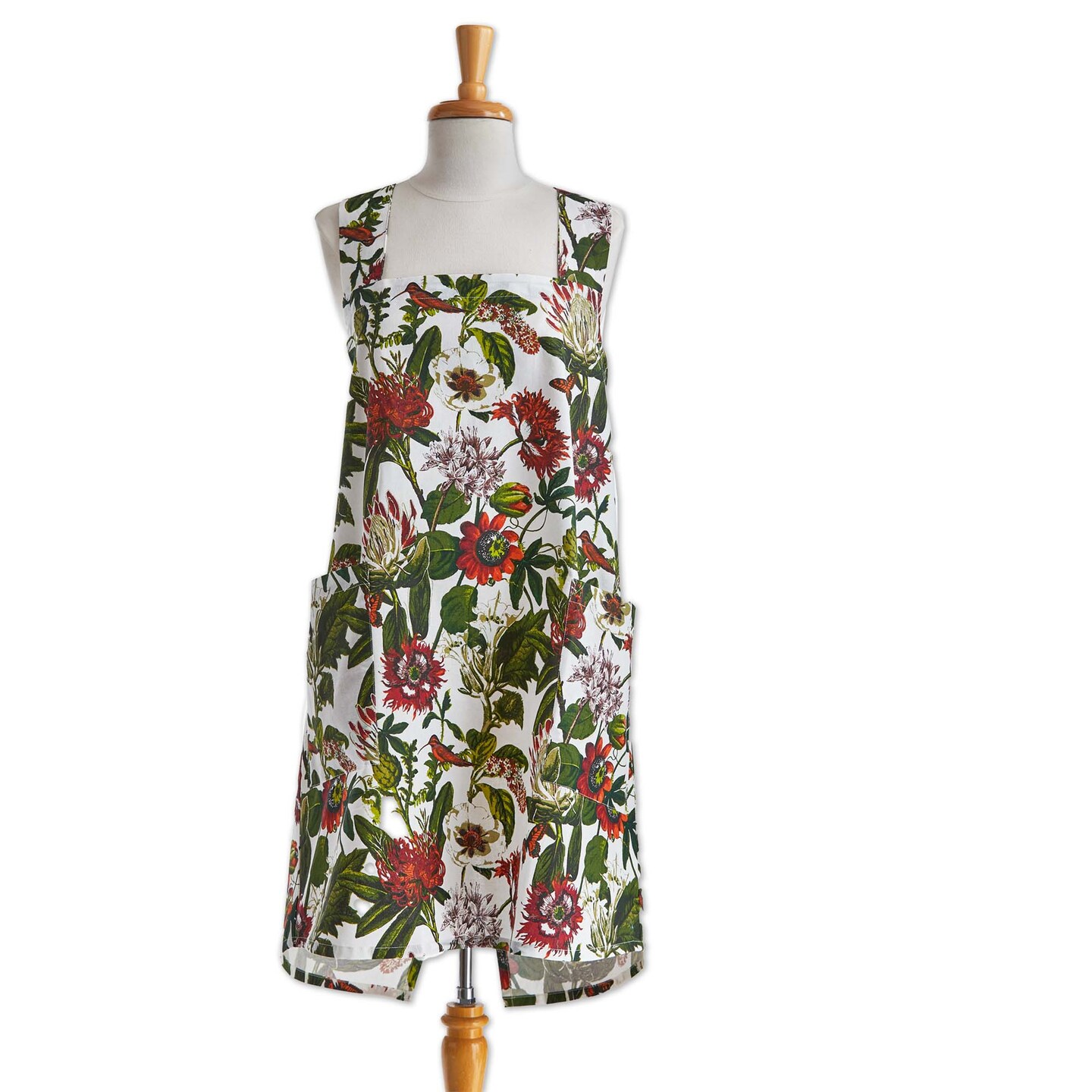 In The Garden Botanical Pinafore Cooking Baking Apron Cotton Machine ...