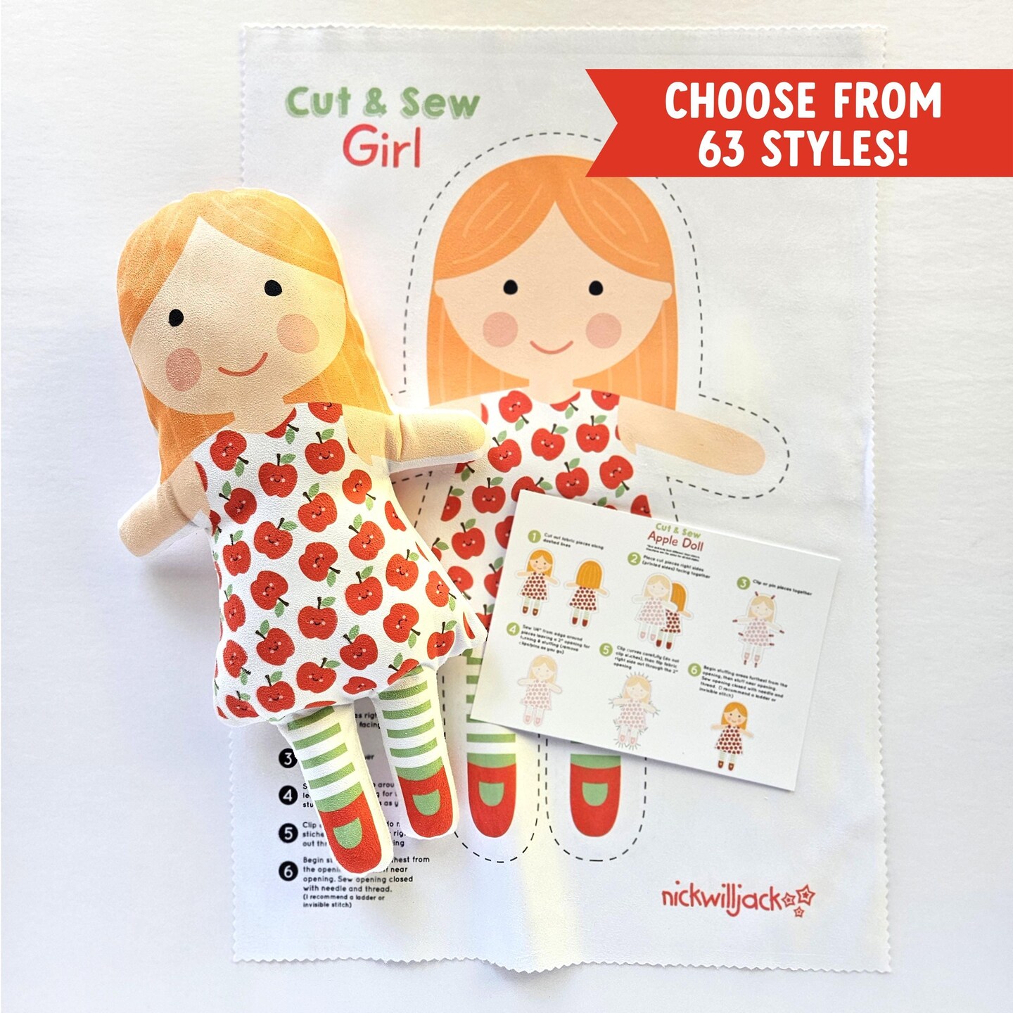 Custom Doll Cut and Sew Panel, Custom Doll Fabric Panel, Doll Fabric ...