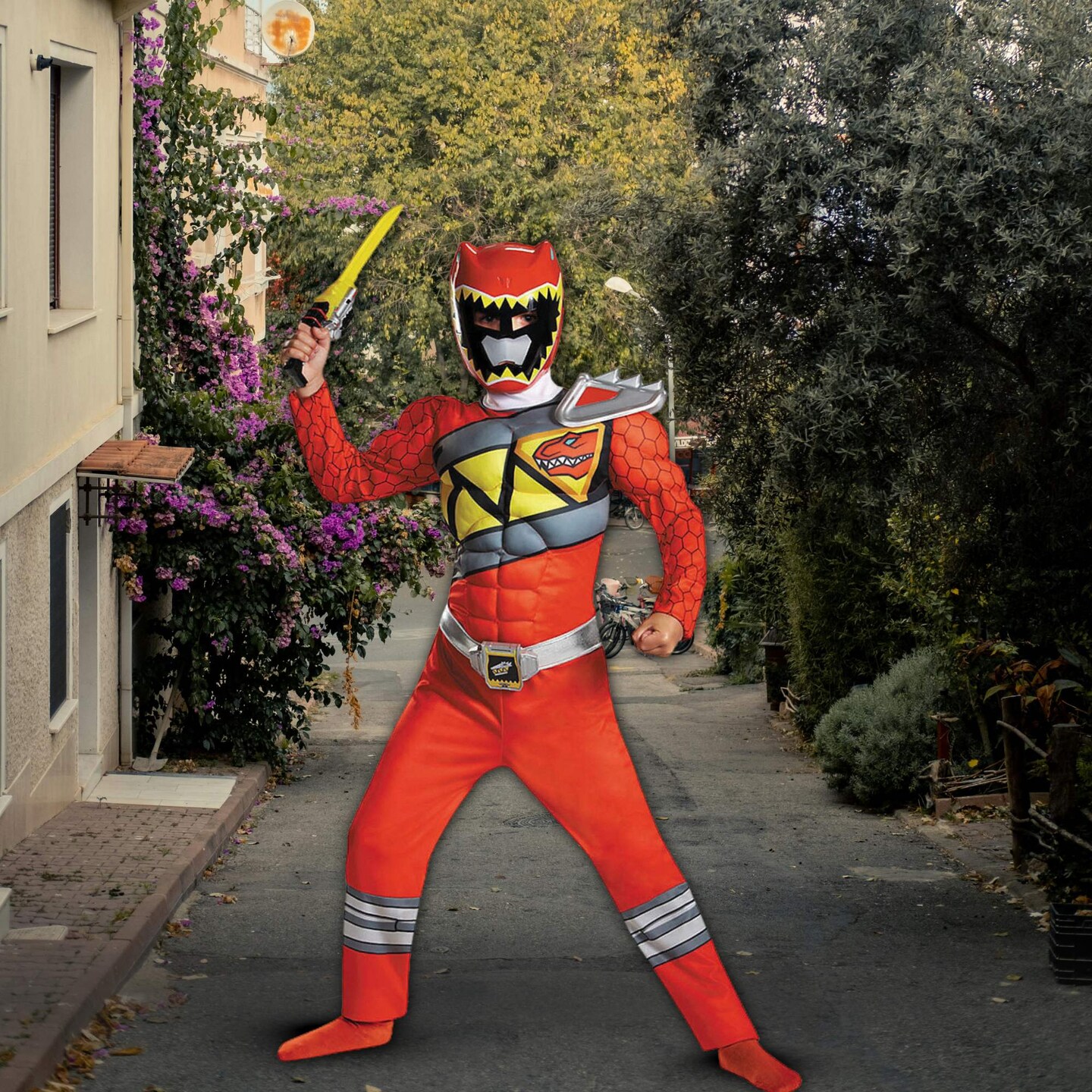 Red Ranger Dino Classic Muscle Costume Child Small 4-6 | Michaels