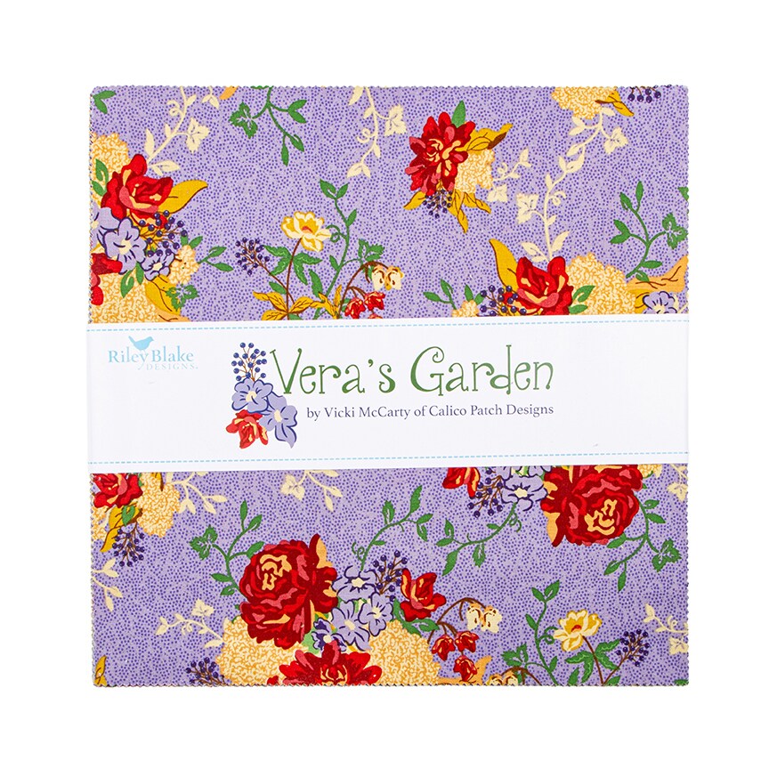 Vera's Garden 10" Square Pack (Layer Cake / 10" Stacker) by Vicki ...