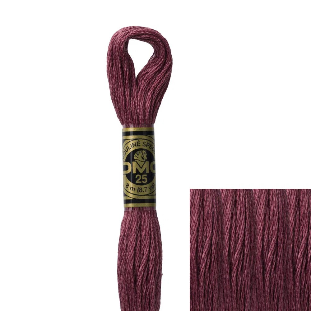 DMC Embroidery Floss, 6-Strand - Antique Mauve Dark #315 | Michaels