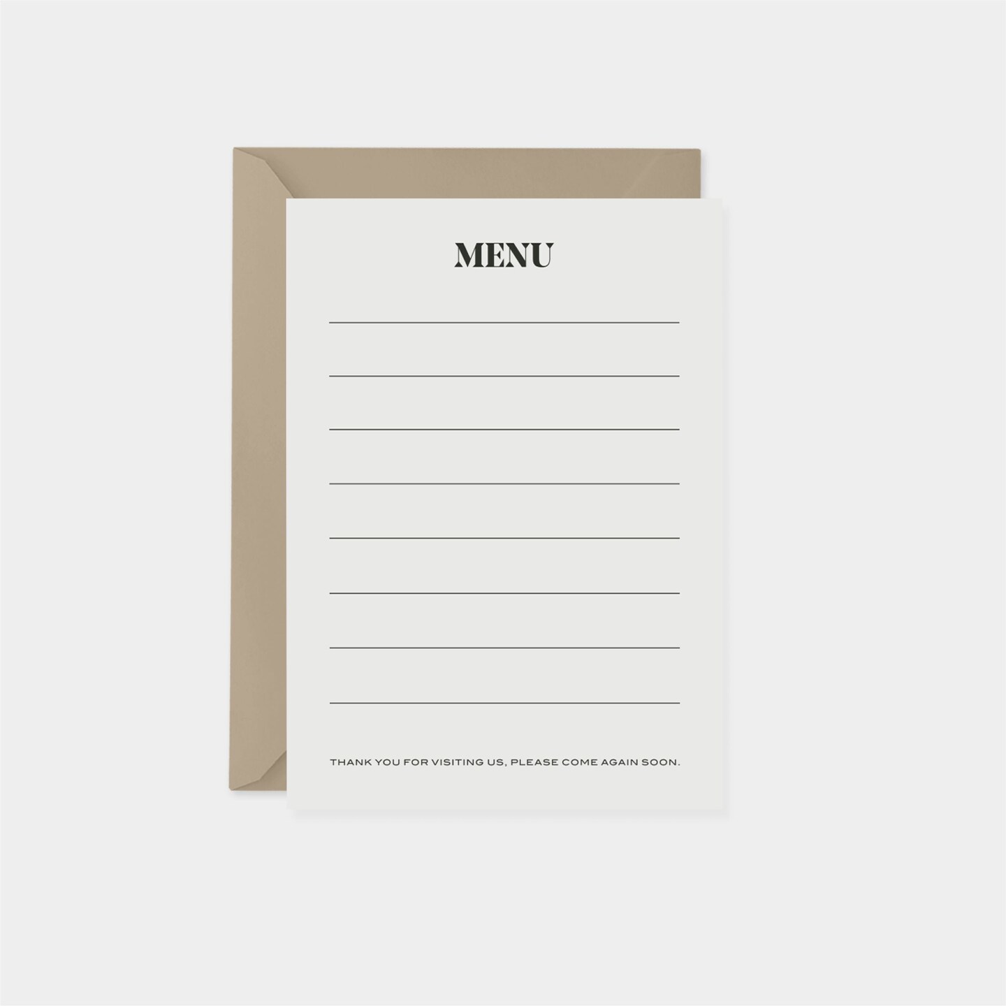 Blank Menu Card II | Michaels