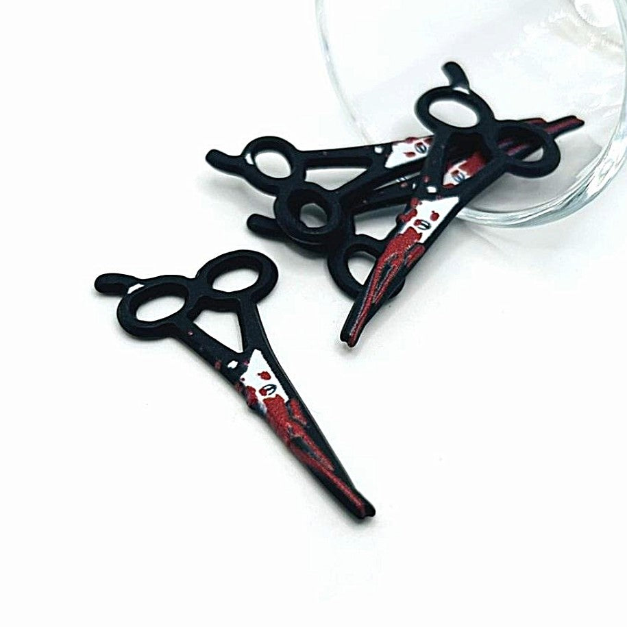1, 4, or 20 Pieces: Bloody Horror Scissors Charm - Double Sided | Michaels