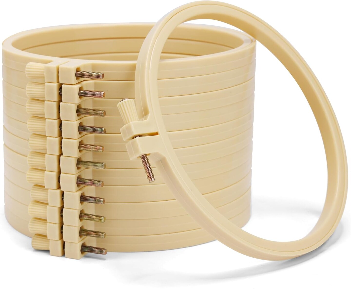 12 Pieces 6 Inch Round Embroidery Hoops | Michaels