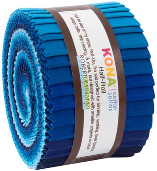 Kona Solid 2.5" Strip Junior Roll (Junior Jelly Roll / Half Roll) in ...
