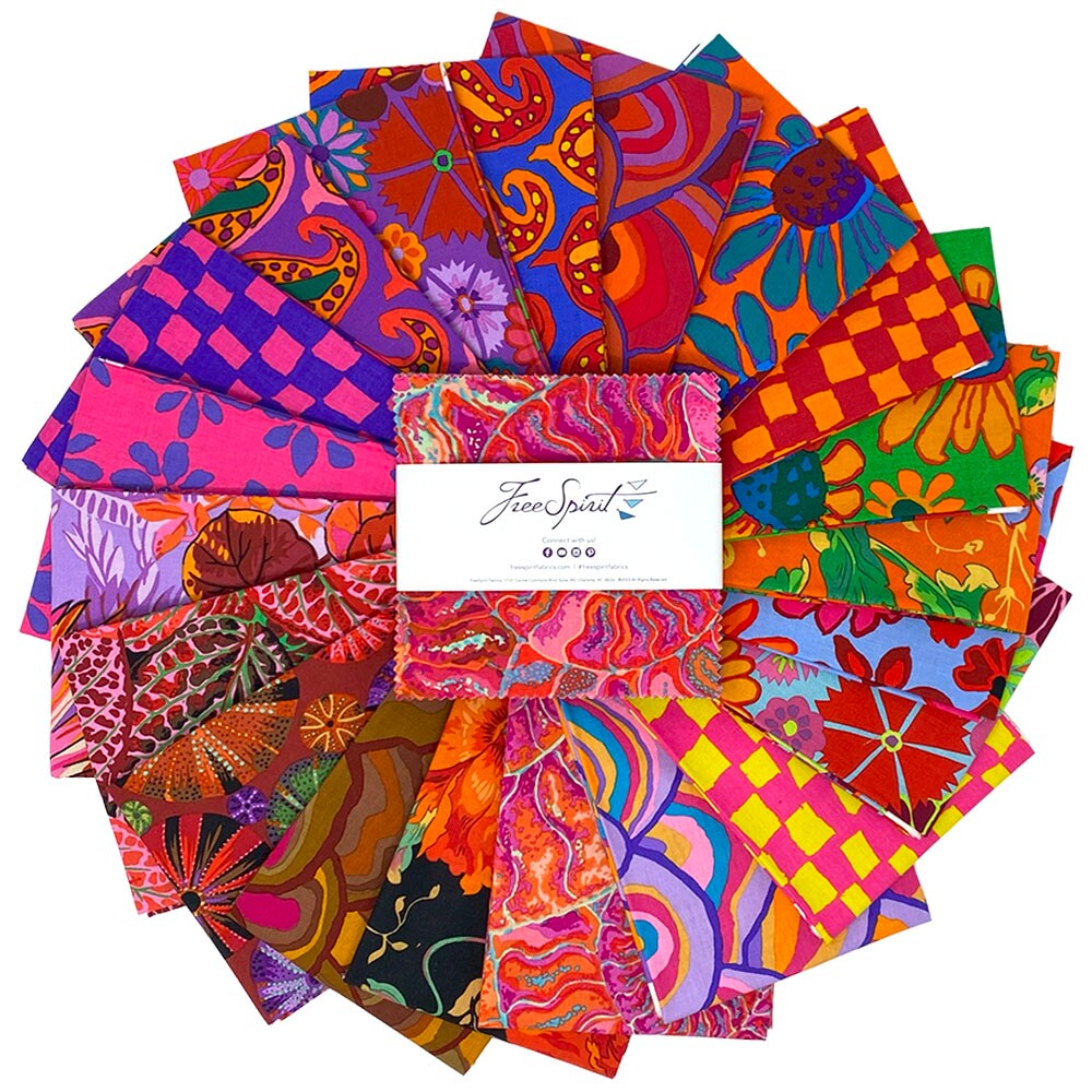 Kaffe Fassett 5" Square Pack (Charm Pack) in 2024 Hot by Kaffe Fassett Collective for Free ...
