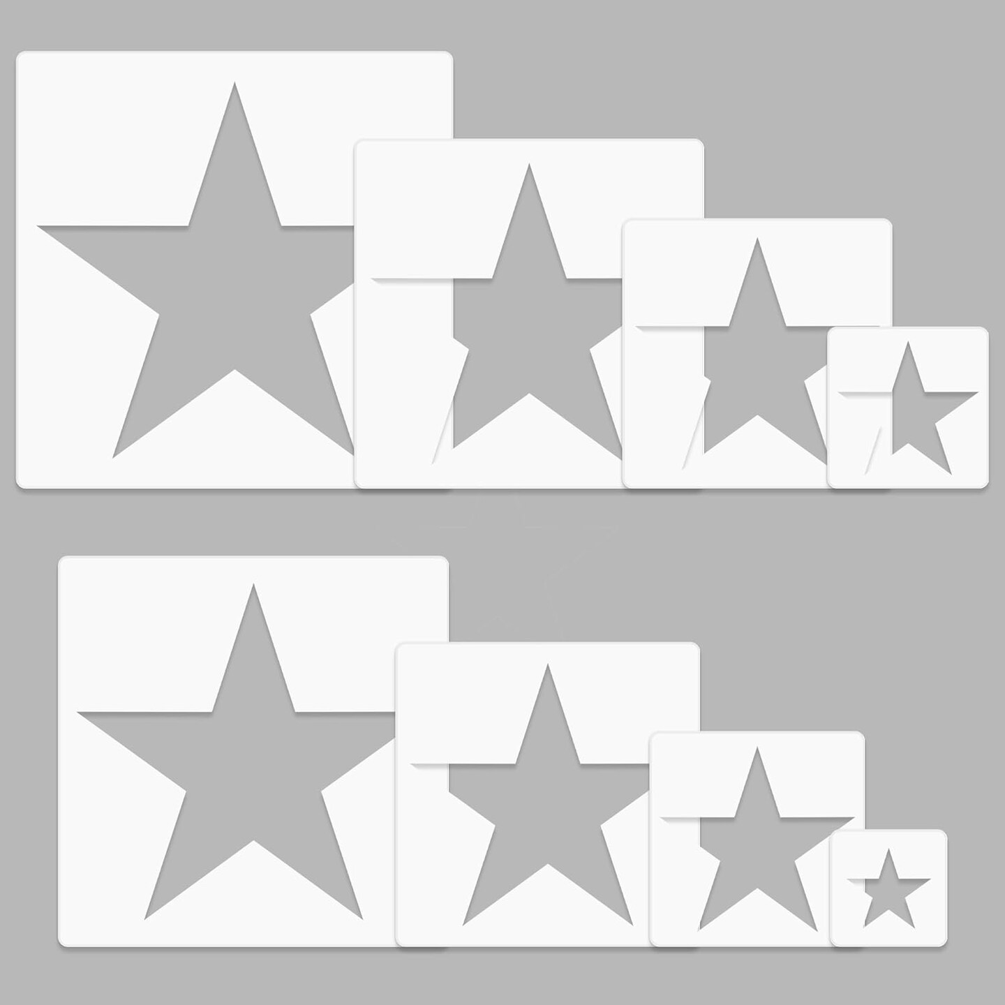 8 PCS Large Star Stencil | Michaels
