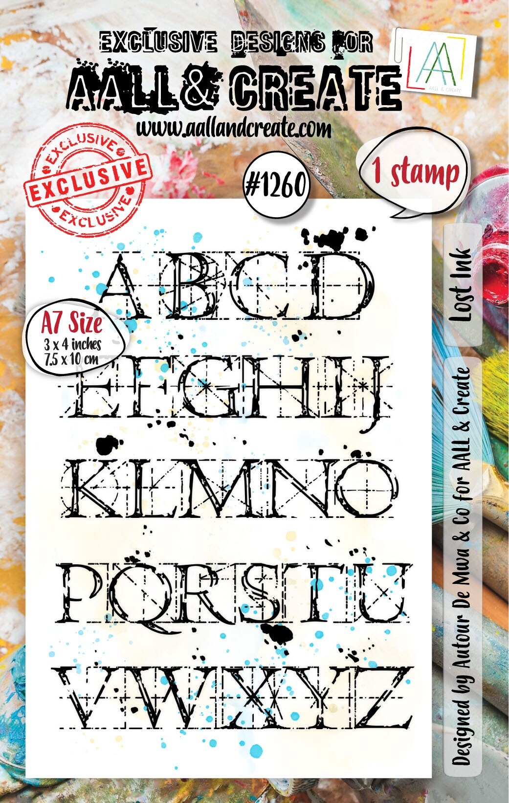 AALL And Create A6 Photopolymer Clear Stamp Set-Lost Ink, Count: 1 ...