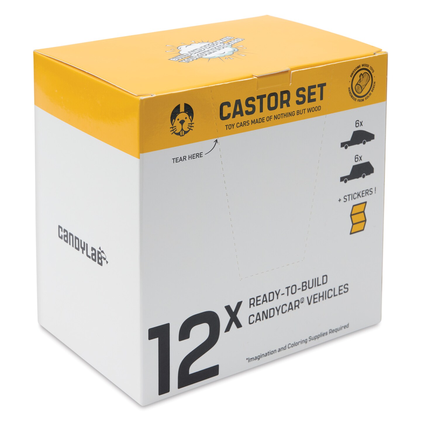 Candylab Castor Wooden Car Kit - Kit of 12 | Michaels