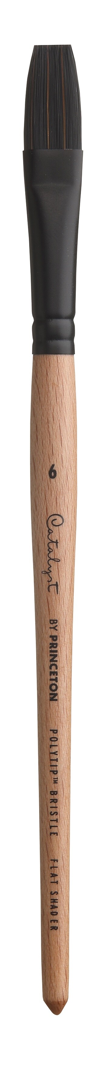 Princeton Catalyst Polytip Brush-Short Handle Flat Shader Size 6 | Michaels