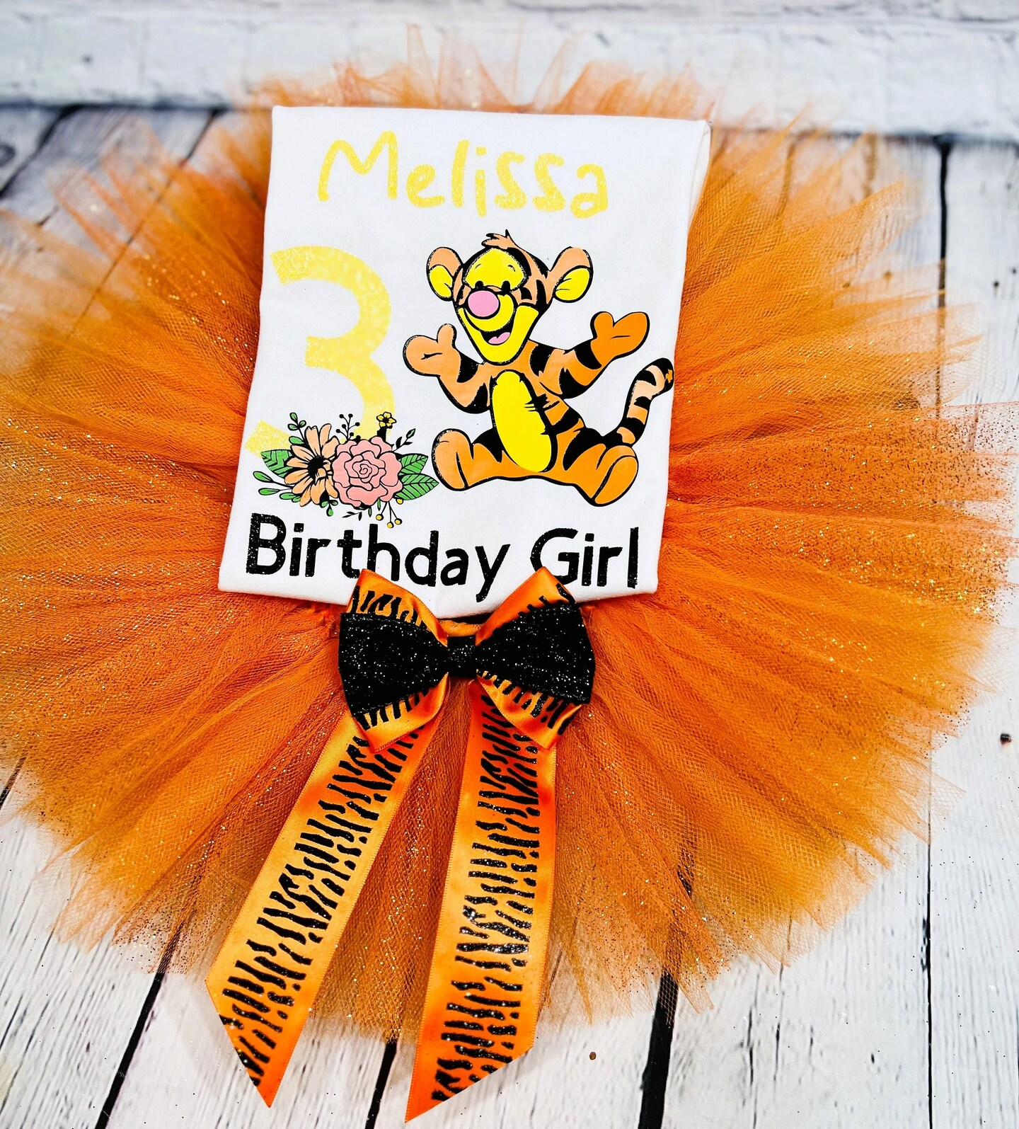 Tigger birthday toddler outfit, tigger baby tutu, personalized baby ...