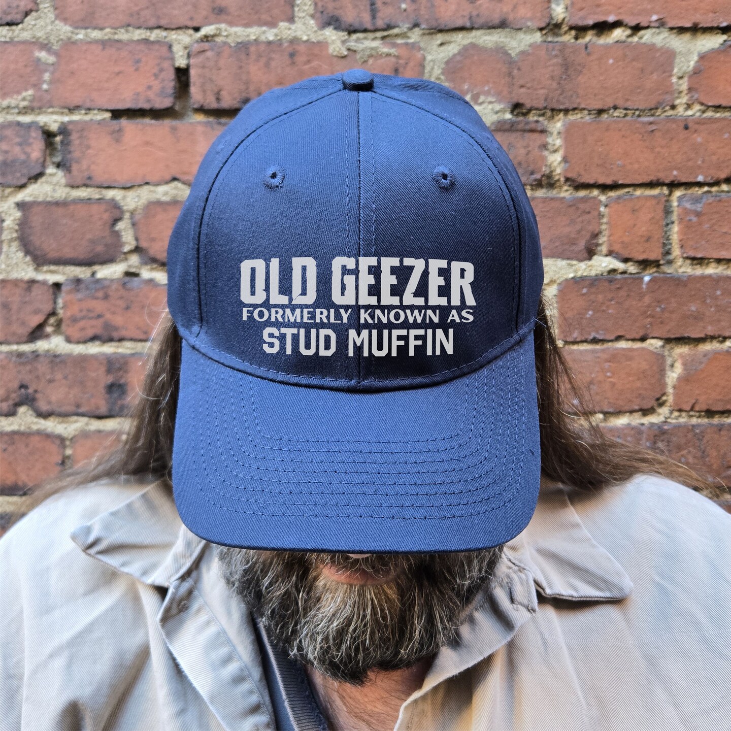 Old Geezer, Funny Birthday hat, Birthday gift for men, Over the hill ...