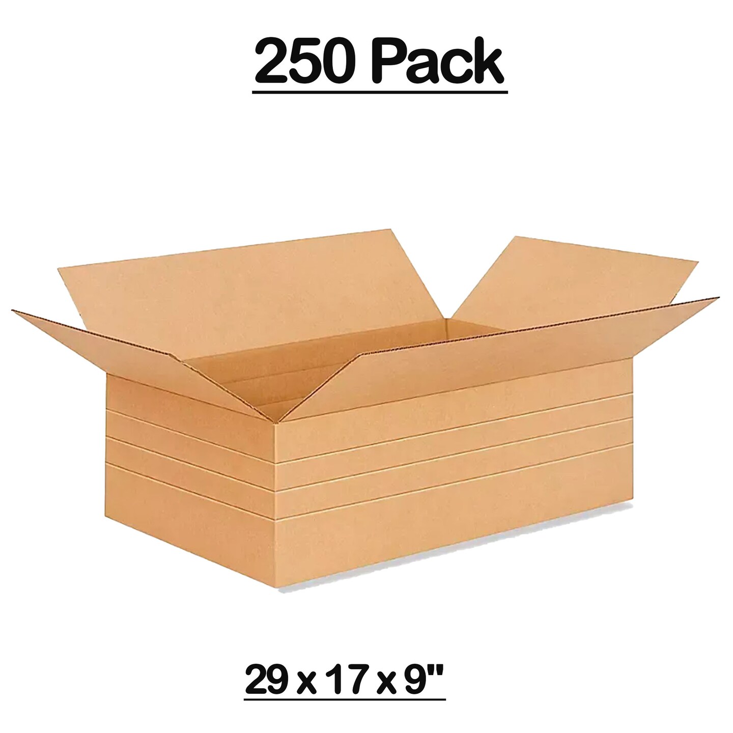 29 x 17 x 9 Inches Large Cardboard Multi Depth Packing Cartons 250 Pack ...